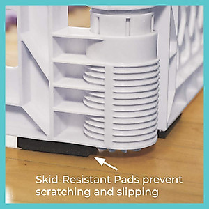 Toddleroo by North States Superyard Classic 6 Panel Baby Play Yard, Made in USA: Safe play area anywhere. Carrying strap for easy travel. Freestanding. 18.5 sq. ft. enclosure (26" Tall, Gray)