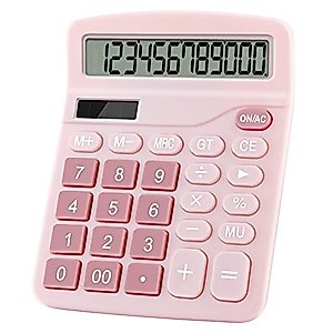 Office Desk Calculator 12 Digits (Pink)