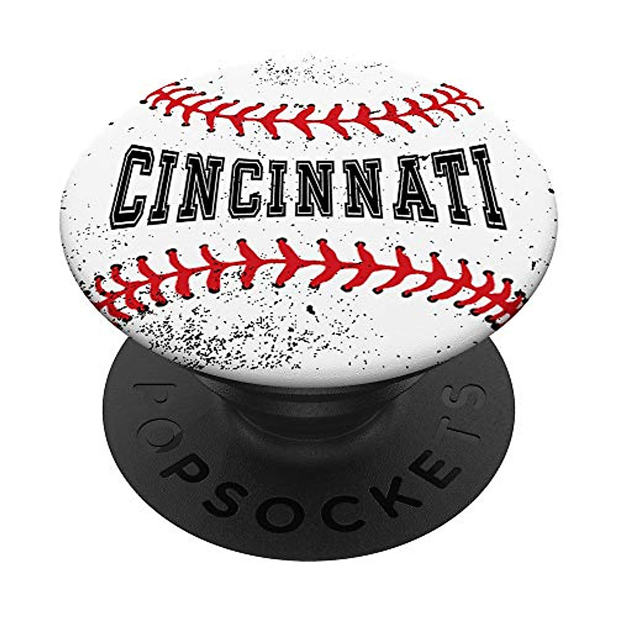 Baseball Ball Graphics Sports - Cincinnati PopSockets PopGrip: Swappable Grip for Phones & Tablets