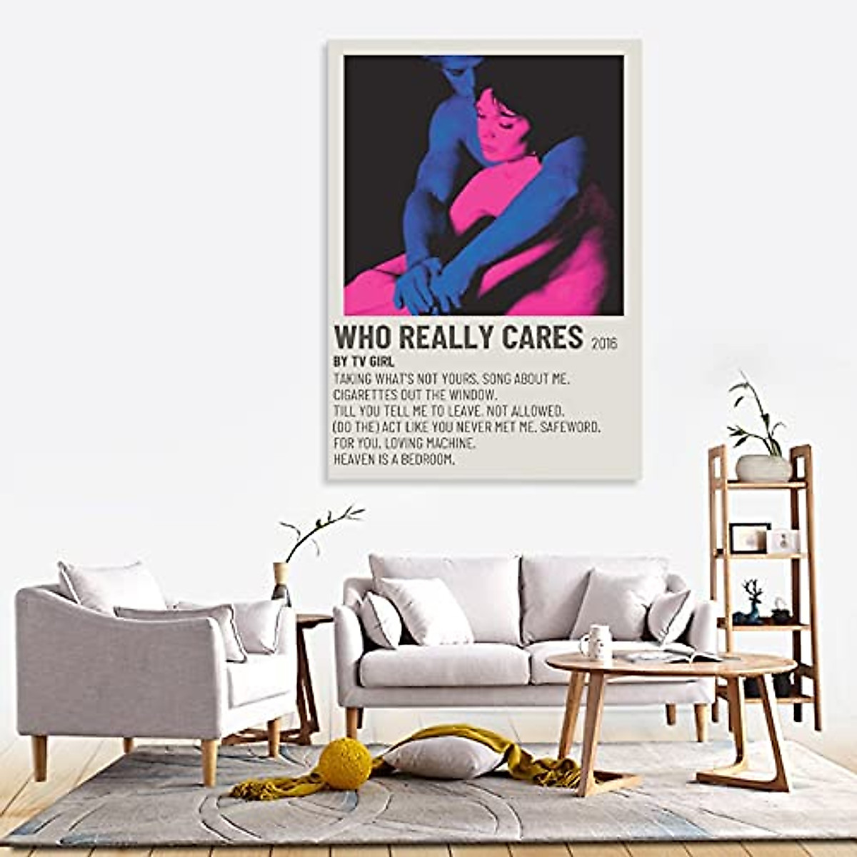 XIANGSOPY TV GIRL WHO REALLY CARES 2016 Canvas Poster Wall Art Decor Print Picture Paintings for Living Room Bedroom Decoration Unframe-style112×18inch(30×45cm)