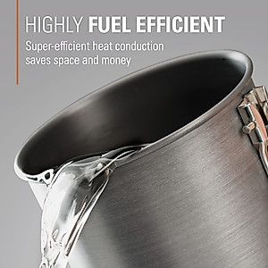 GSI Outdoors, Halulite Boiler, The Perfect Packable Pot, 1.1 Liter