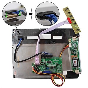FanyiTek VGA LCD Controller Board for 10.4inch 640x480 AA104VB04 31pin 2CCFL Backlight CMOS TFT LCD Screen