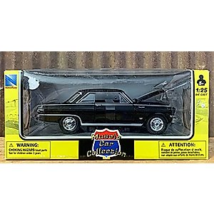 Chevrolet New Ray 71823B 1964 Nova SS Black Muscle Car Collection 1/25 Diecast Model Car