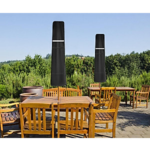 Patio Umbrella Cover Waterproof Umbrella Covers for 7ft to 11ft Garden Umbrellas, Parasol Cover Waterproof and Durable Market Umbrella Cover with Zipper, Waterproof Outdoor Market Umbrella Cove, Black