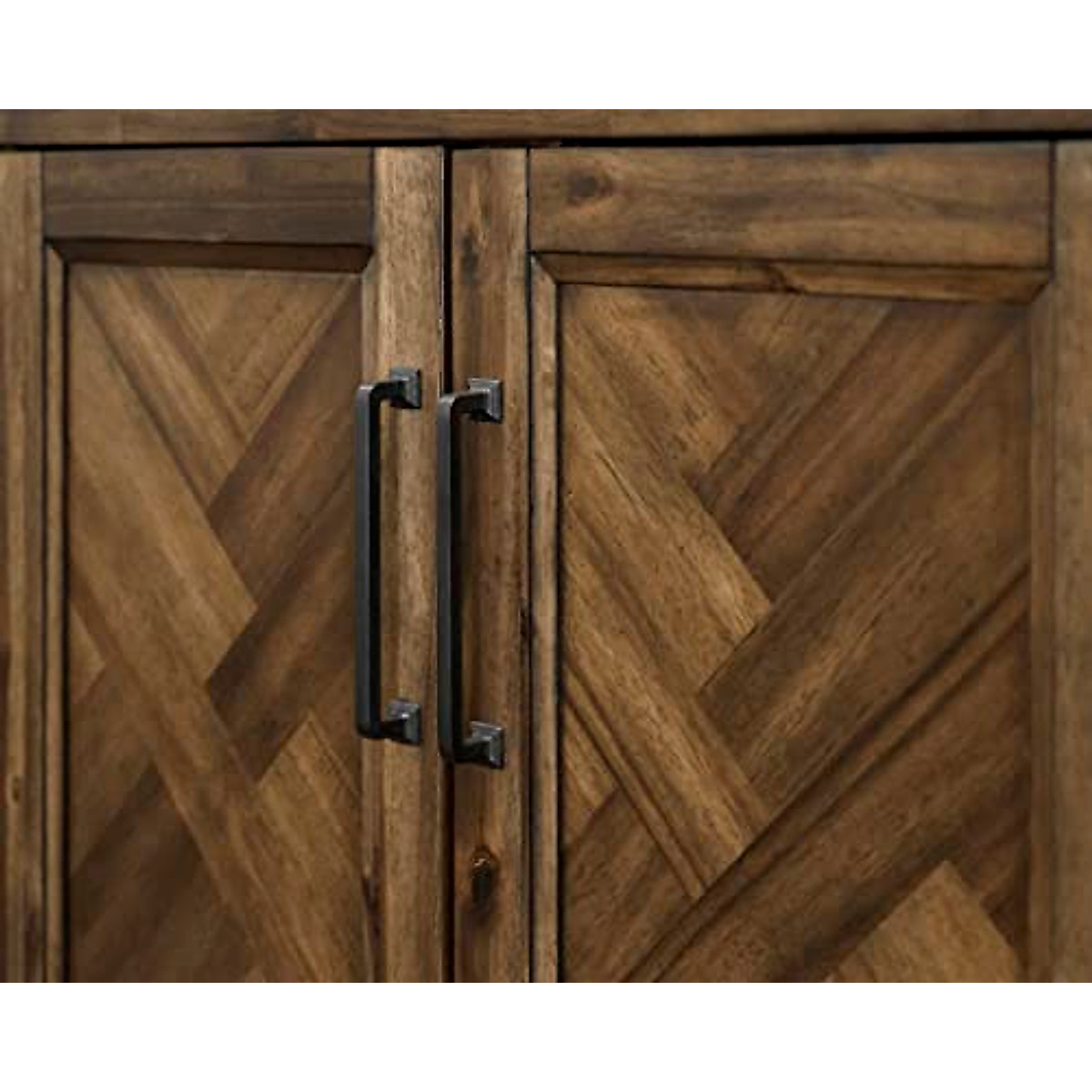 Martin Furniture Traditional Wood Doors, Office Shelving, Storage Cabinet, Fully Assembled, Brown Bookcase