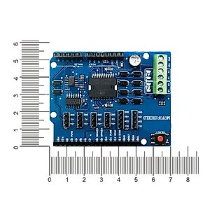 KOOBOOK 1Pcs L298P Shield R3 Motor Driver Module Expansion Board H-Bridge 2A for Arduino UNO 2560