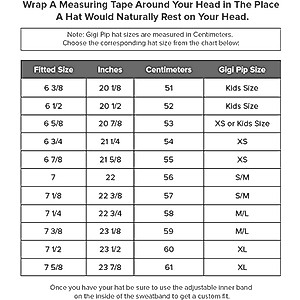 Gigi Pip Women's Upturned Brim Hat Tall Australian Wool Felt TY, Off White,S/M