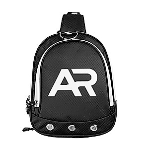 RED supplies Black Convertible Gym Bag With Cross Body Bag for man and women with multiple pockets