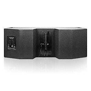 Sound Town ZETHUS Series 2 x 8” Line Array Loudspeaker, with Titanium Compression Driver, Plywood Construction, Full Range/Bi-amp Switchable, Black (ZETHUS-208BV2)