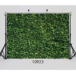 SJOLOON 7X5ft Green Leaves Backdrop Grass Backdrop Natural Green Lawn Party Photography Backdrop Birthday Newborn Baby Lover Wedding Photo Studio Props 10923