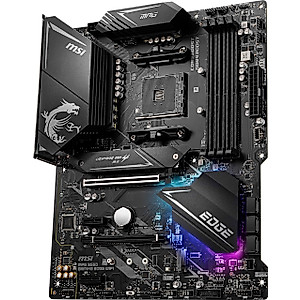 MSI MPG B550 GAMING EDGE WIFI Gaming Motherboard (AMD AM4, DDR4, PCIe 4.0, SATA 6Gb/s, M.2, USB 3.2 Gen 2, AX Wi-Fi 6, HDMI/DP, ATX, AMD Ryzen 5000 Series processors)