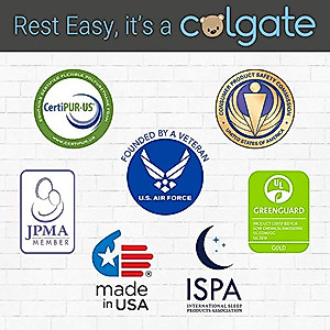 Colgate Mattress Cradle & Bassinet Mattress - GREENGUARD Gold Certified, Reversible Bassinet Pad with 2” Thickness, Wrapped in Waterproof Quilted Cover - 15” X 33” X 2”