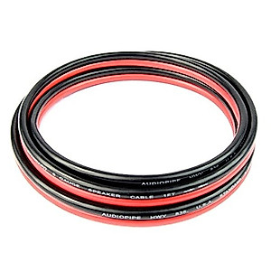 8 Gauge 6 Feet Red Black Speaker Wire Copper Mix Power Ground Car Home Audio