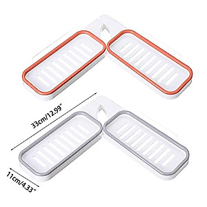 Aurgiarme Bathroom Corner Shelf Holder Wall Mounted Organization Rack Supplies for Face Cream Shampoo Accessory