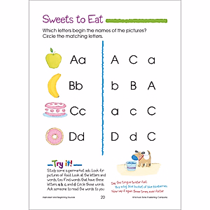 School Zone - Kindergarten Super Scholar Workbook - 128 Pages, Ages 5 to 6, Shapes, Colors, Beginning Sounds, Identifying Patterns, and More
