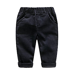 Kimocat Baby Boy Casual Suit 2pcs Cotton Long Sleeve Plaid Button-Down Shirt Pant Outfits Clothes Set (6/12M)