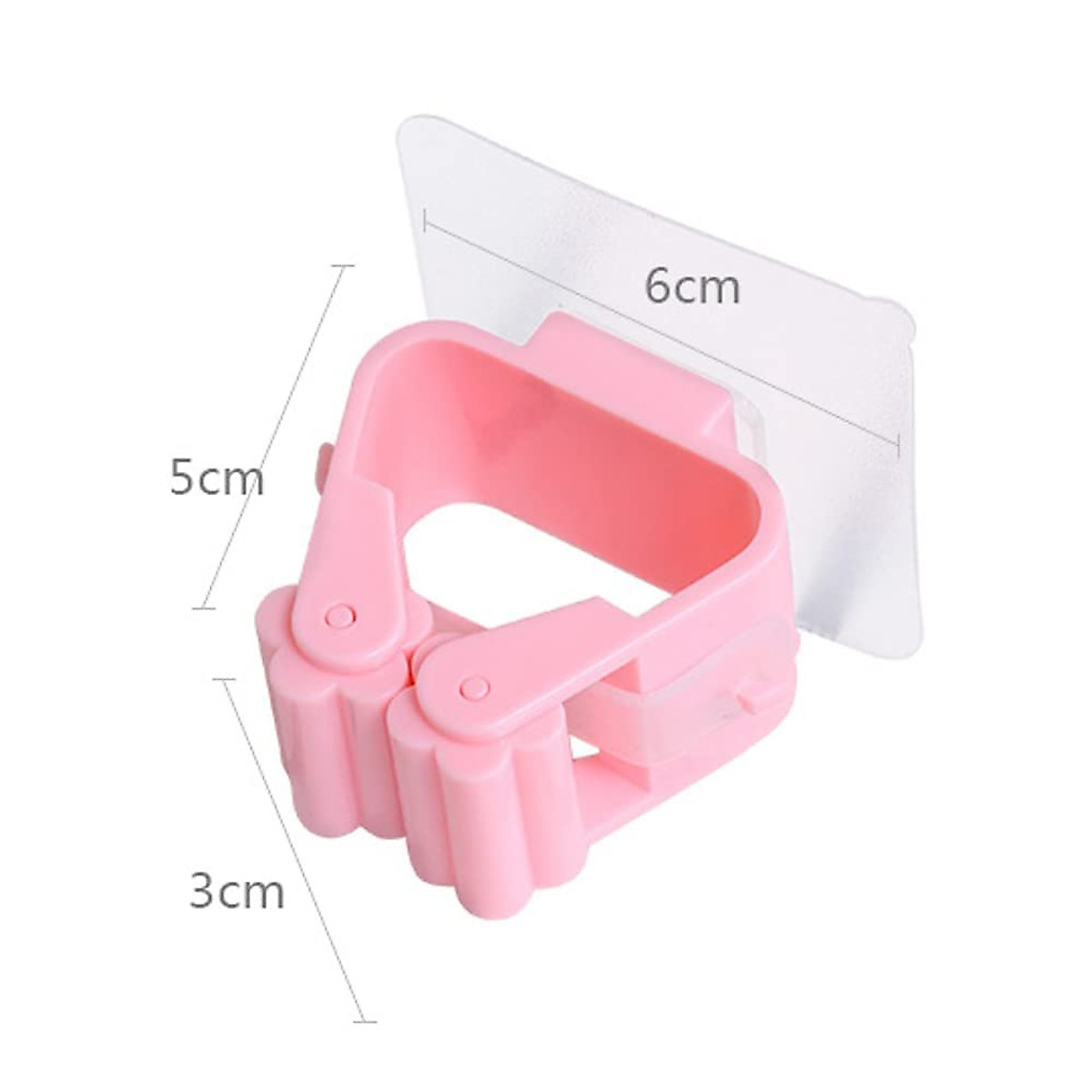 QWEQWE Broom Mop Wall Mount Holder Self Adhesive Tape, Brush Broom Gripper Holds, Storage Racks & Organization for Your Home, Kitchen Pan, Garage Bathroom Garden Tool Rack No Drilling 2 Pack-Blue