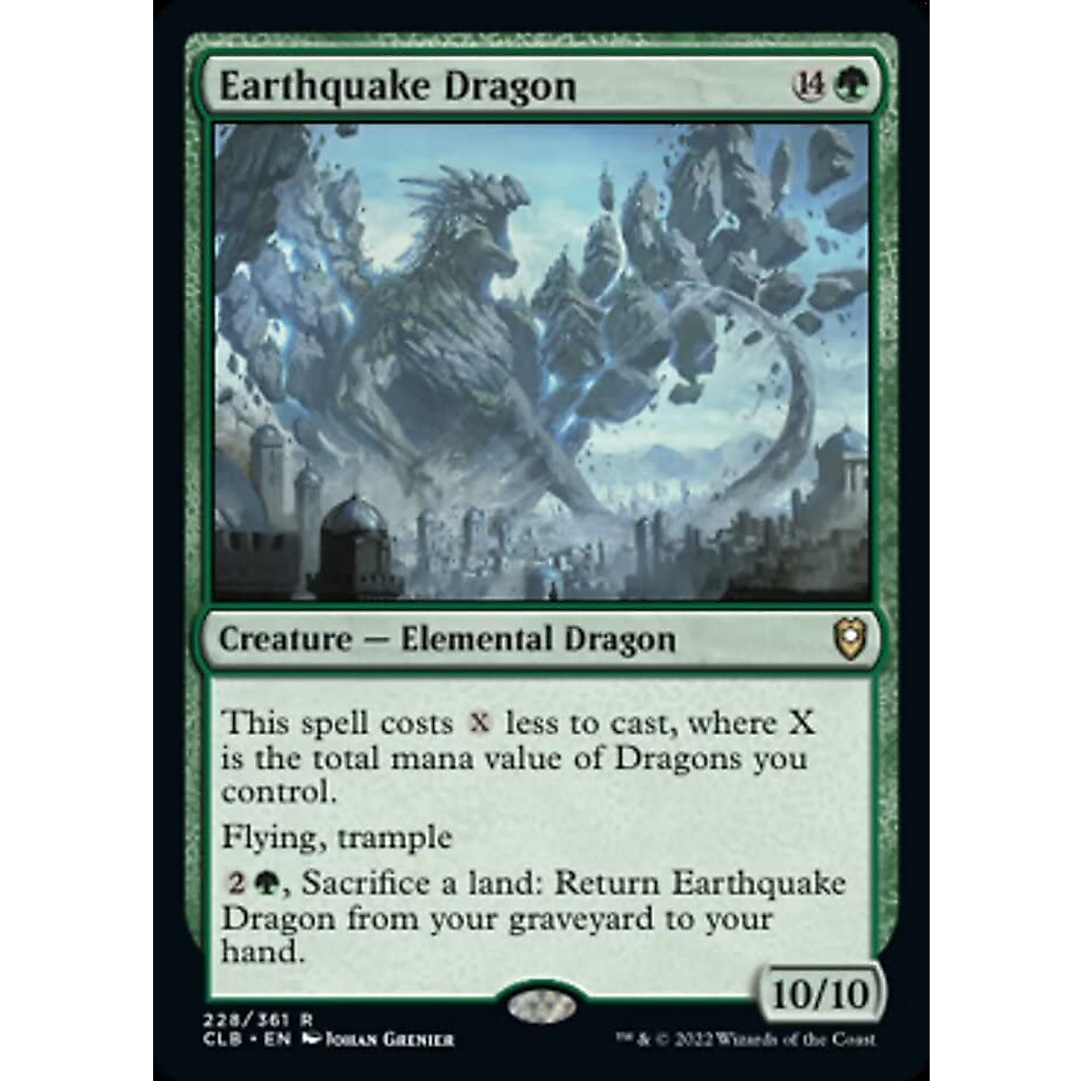 Magic: the Gathering - Earthquake Dragon (228) - Battle for Baldur's Gate