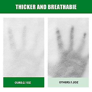 Plant Covers Freeze Protection 47" x 71" Large Tree Covers Frost Protection Blankets Reusable Plant Protector Drawstring Bags Anti-Freeze Shrub Cloth Blanket for Winter Cold Weather Outdoor w/Zipper