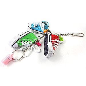 Softmusic Colorful Hanging Sneaker Cage Decor Pet Bird Parrot Chewing Sport Shoe Toy