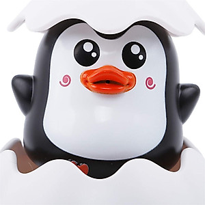 Toporchid Baby Bathing Toy Duck Penguin Egg Water Spray Sprinkler Bathroom Shower Swimming Water Toys(Style 2)