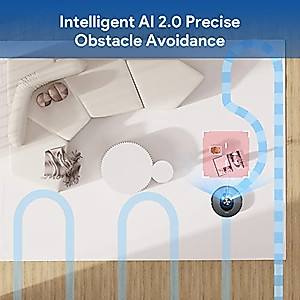 Shellbot Robot Vacuum Cleaner, LiDAR Navigation 4000Pa Robotic and Mop, AI Object Recognition Laser, Multi-Level Mapping, 5200 mAh, 3 in 1, WiFi/App/Alexa, Self Charge Resume Hoover, Gray (SL60)