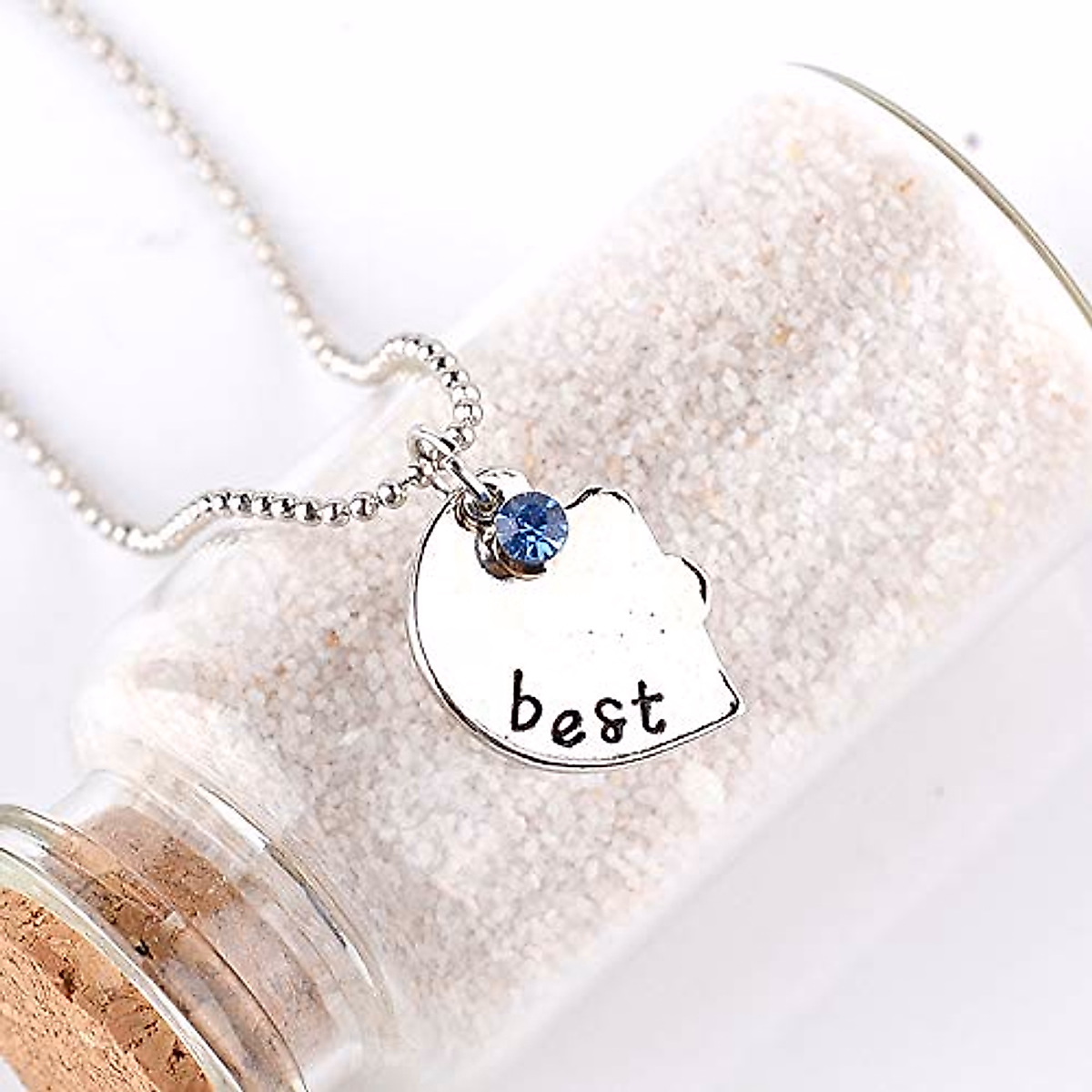 YALLNASL Friendship Necklace for 3 Best Friends Matching Necklaces for BFF Puzzle Piece Necklace for Best Friend Forever and Ever Necklace for BFFs Bestie Birthday Christmas Gifts