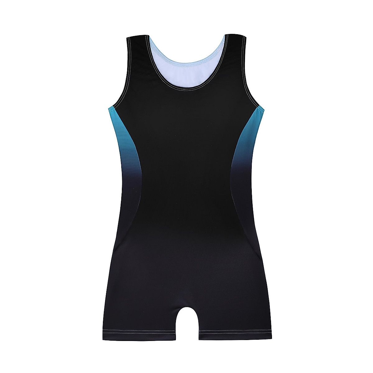 WanLiangJin Toddler Girls Gymnastics Leotards Size 8-9 9-10 8-10 Years Kids Blueblack Biketards Sparkly Rhinestone Diamante Athletic Tumbing Class Ropa de Gimnasia para niñas Sport Activewear