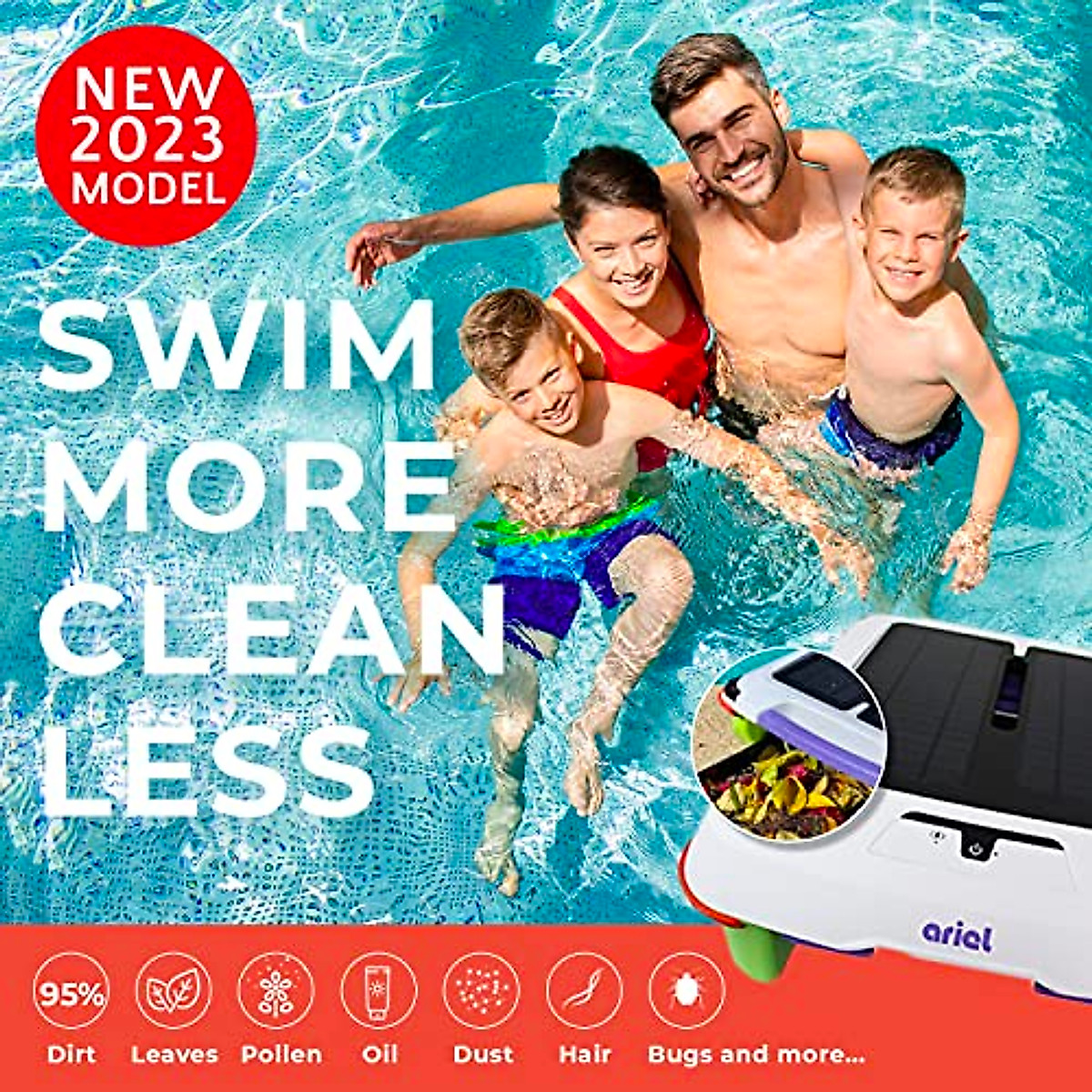 Ariel Solar Breeze Robot Pool Cleaner - Smart & Solar Powered