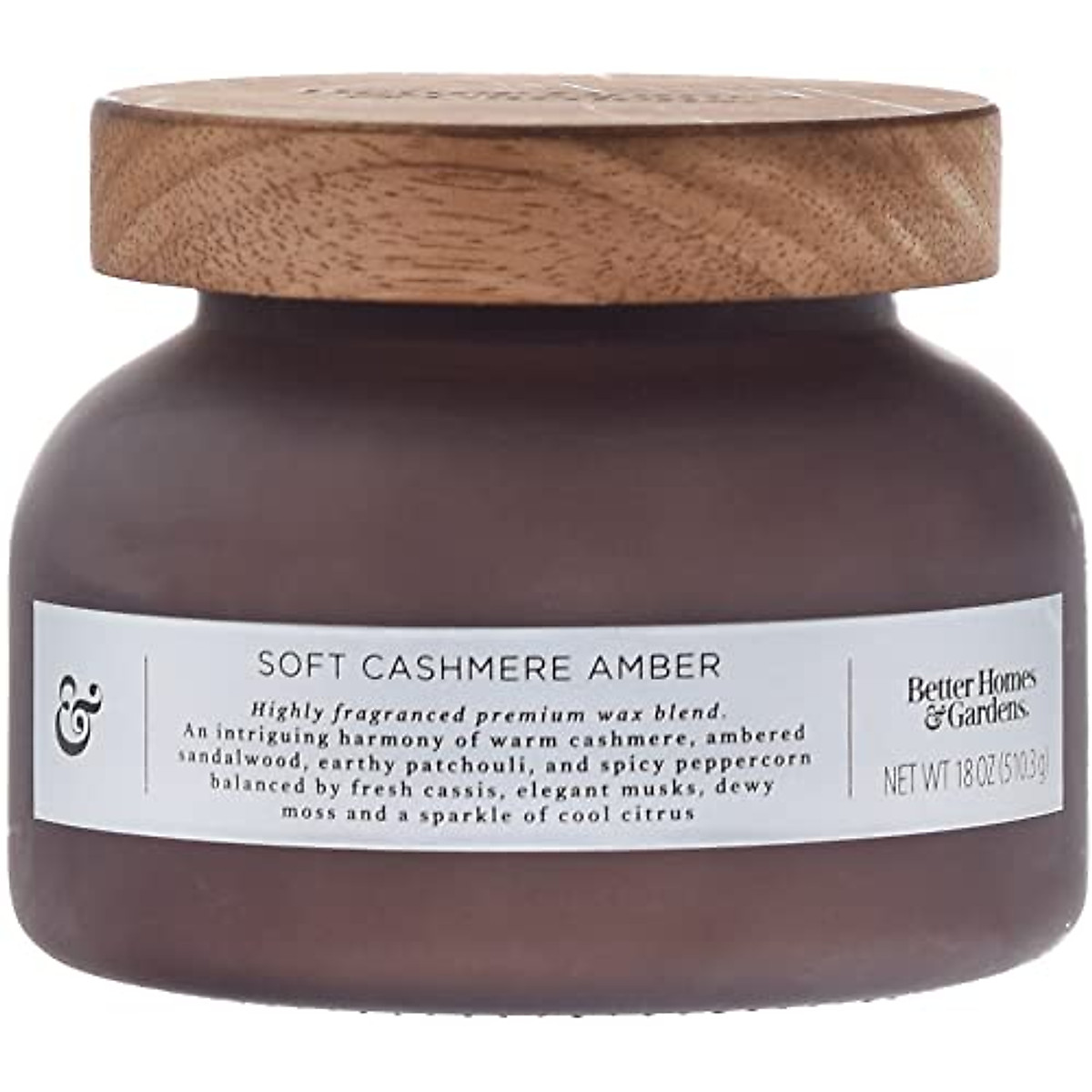 Better Homes & Gardens. 18oz Scented Candle, Soft Cashmere Amber 2-Pack, 34658
