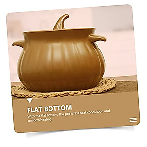 SHOWERORO Soup Pot with Lid Ceramic Oven Soup Stew Pot Japanese Soup Bowl Soup Pot Stew Pan Cooking Supply Soup Bowl with Lid Korean Pot Stew Pot with Lid Chicken Stew Pot Small