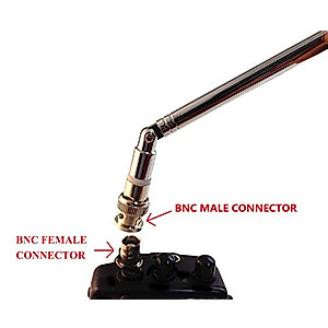 Anteenna TW-777BNC BNC Male Handheld Antenna Scanner Antenna (20-1300MHz) with BNC Male Connector for Scanner Radio and Frequency Counters
