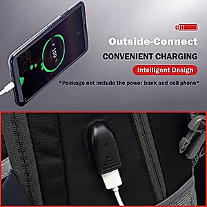 ProEtrade Backpack Bookbag for College Laptop Travel, Fit Laptop Up to 15.6 inch Multi Compartment with USB Charging Port Anti theft, Gift for Men Women (Black)