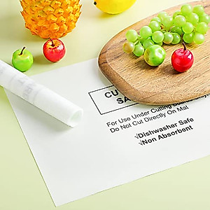 Haull 6 Pcs Non slip Cutting Board Mats Non Absorbent Safety Mat for Under Kitchen Cutting Boards, Dishwasher Safe, 16 x 10 Inches