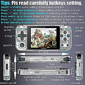 Q90 Handheld Game Console 3 inch Retro Handheld Video Games Consoles Built-in Classic Games Rechargeable Battery Portable Style Hand Held Game Consoles System Transparent