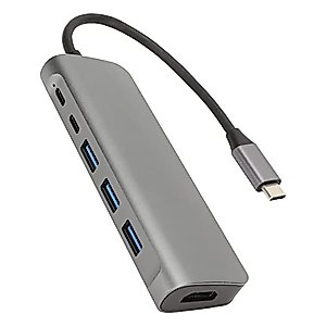 8 in 1 USB C Hub, USB C Hub Multiport Adapter with 4K HDMI, USB C Port, USB C Data Port, USB A Data Ports, 100W PD Charging, SD/TF Card Reader for Laptops