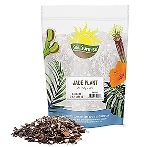 Jade Plant Potting Soil Mix (8 Quarts), Hand Blended Additive for Jade Succulents