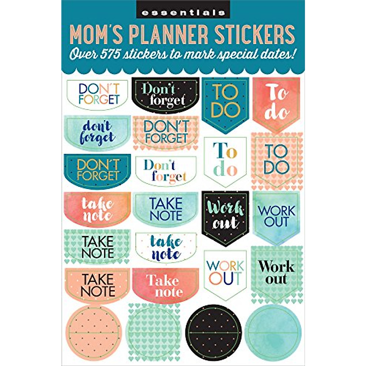 Essentials Mom's Planner Stickers (Set of 575 Stickers)