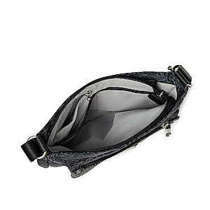 Baggallini womens Uptown Bagg with RFID Phone Wristlet, Midnight Blossom, One Size US