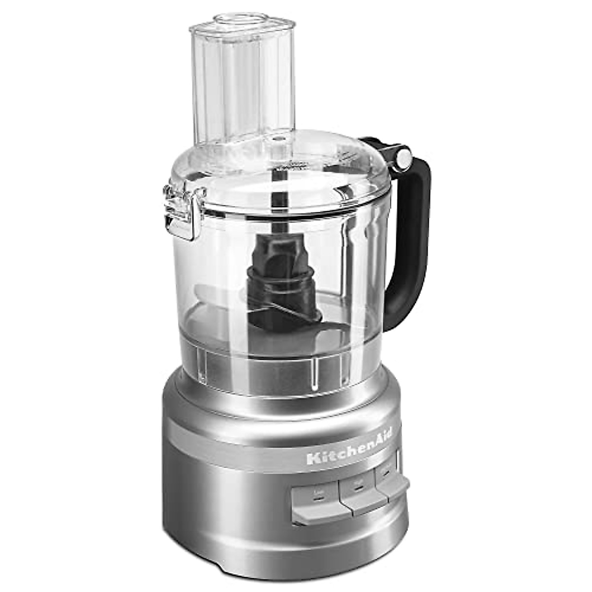 KitchenAid KFP0718CU 7-Cup Food Processor Chop, Puree, Shred and Slice - Contour Silver (Renewed)