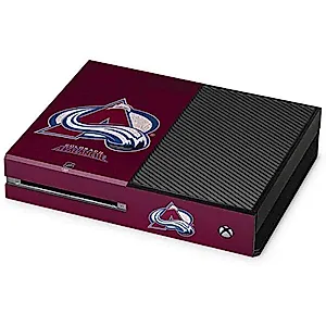 Skinit Decal Gaming Skin Compatible with Xbox One Console - Officially Licensed NHL Colorado Avalanche Distressed Design