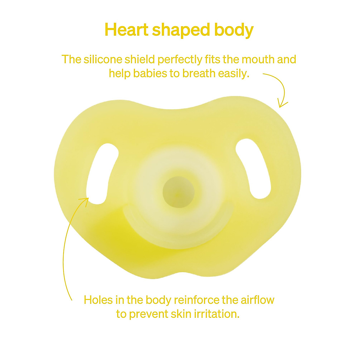 Love Noobs Full-Silicone Pacifier, 4 Pacifiers, Pacifiers 0-6 Months, Newborn BPA-Free Pacifiers, Silicone Pacifiers, Pacifier 0-3 Months, Newborn Pacifiers 0-3 Months