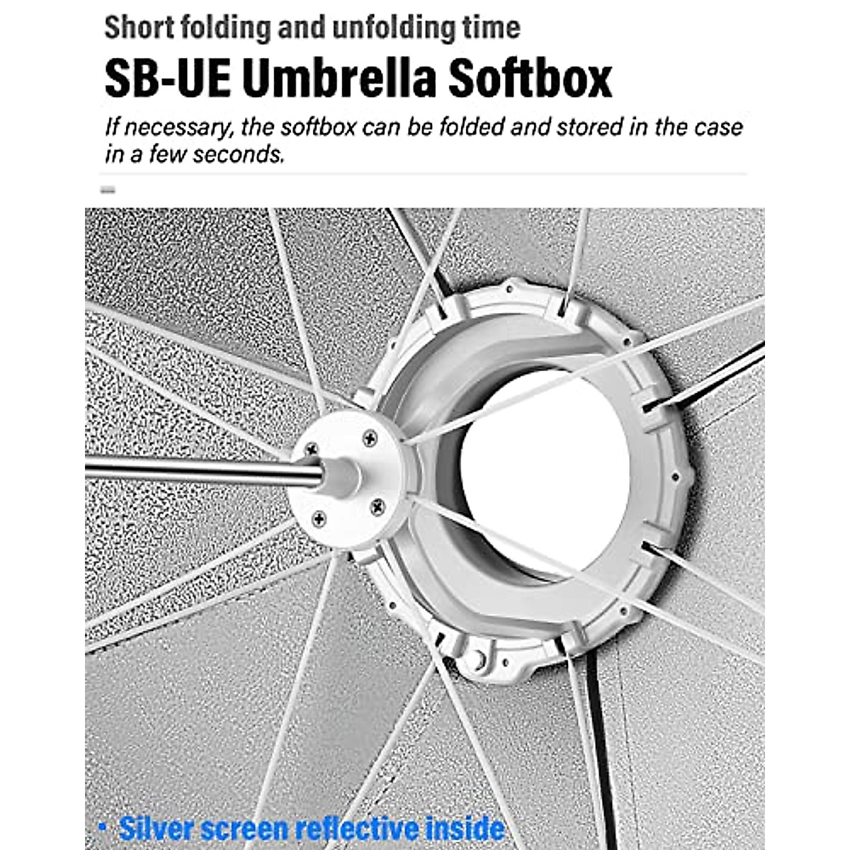Godox 47" 120cm Octagon Softbox Kit, Octa Foldable Umbrella Softbox, SB ...
