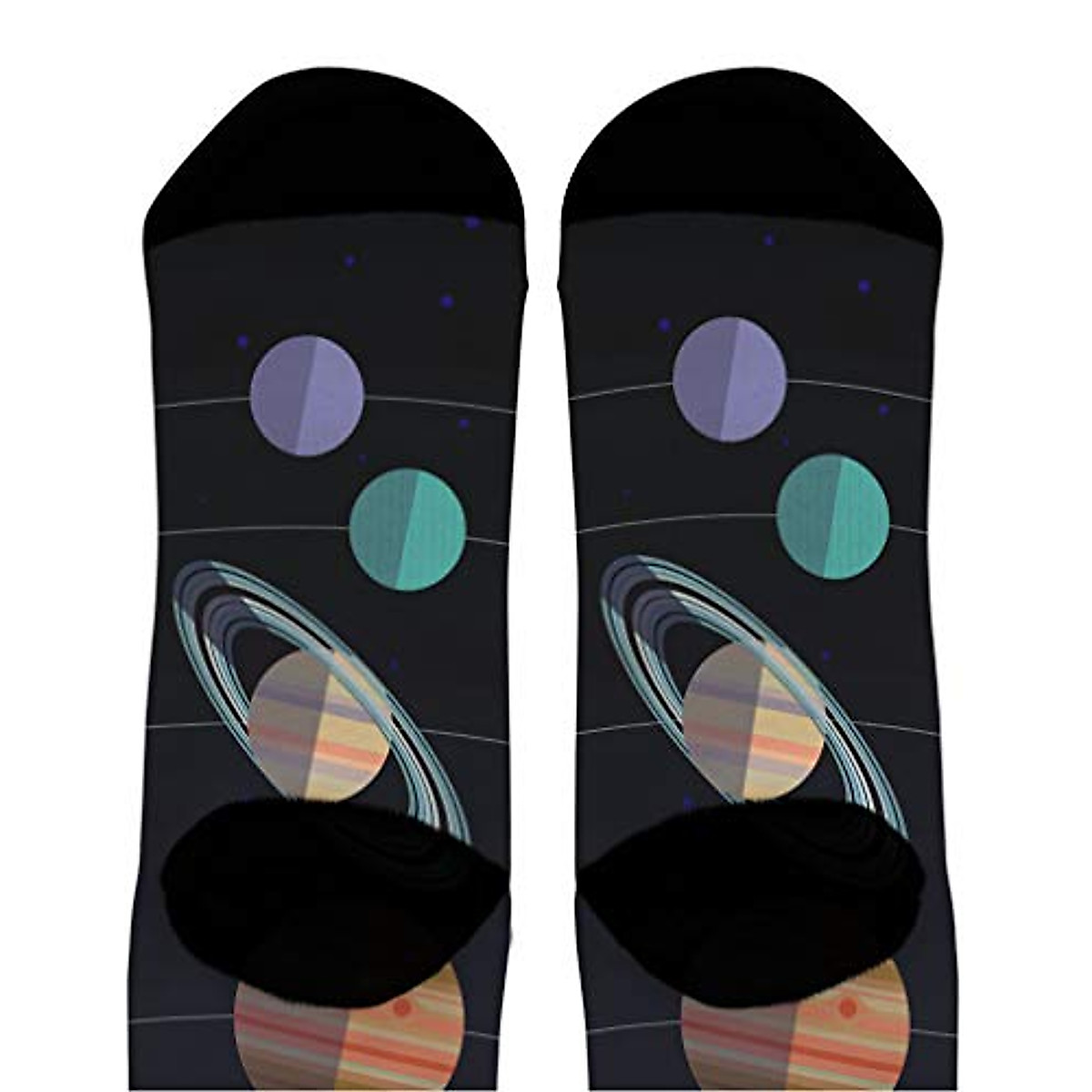 Galaxy Gifts Planet Sock Space Related Gifts for Astronomers Space Socks 1-Pair Novelty Crew Socks