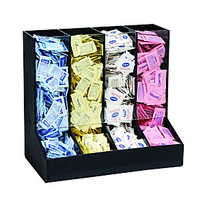 DISPENSE-RITE GFBO-4BT Four Section Packeted Condiment Organizer