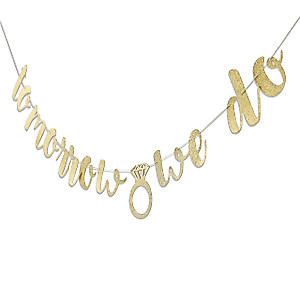 Tomorrow We Do Banner - Rehearsal Dinner Decorations,Rehearsal Dinner Sign,One Day Away Banner, Rehearsal Banner Party