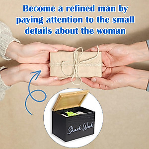 Shark Week Tampon and Pad Storage Box - Feminine Product Organizer for Bathroom, Tampon and Pad Holder, Shark Week Bathroom Organizer, Girl Stuff Box, Tampon and Pad Organizer for Bathroom