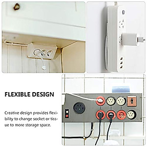 BESPORTBLE 10 Pairs of Punch- Free Socket Holder Wall- Mounted Cable Patch Panel Stand