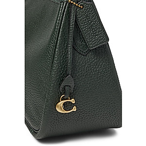 Coach Soft Pebble Leather Cary Crossbody Amazon Green One Size