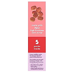 Plum Organics | Teensy Fruit Snacks | Organic Toddler & Kids Snacks | Peach | 0.35 Ounce Snack (40 Total) Packaging May Vary